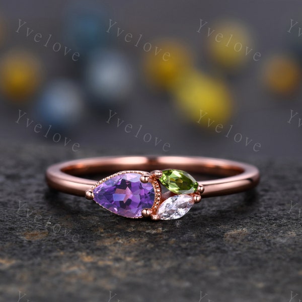 Amethyst and Peridot - Etsy