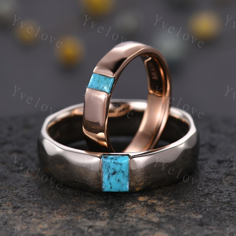 Turquoise Wedding Ring - Etsy