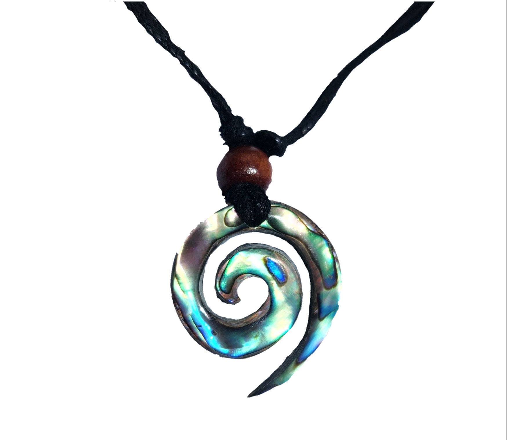 Paua Koru - Etsy