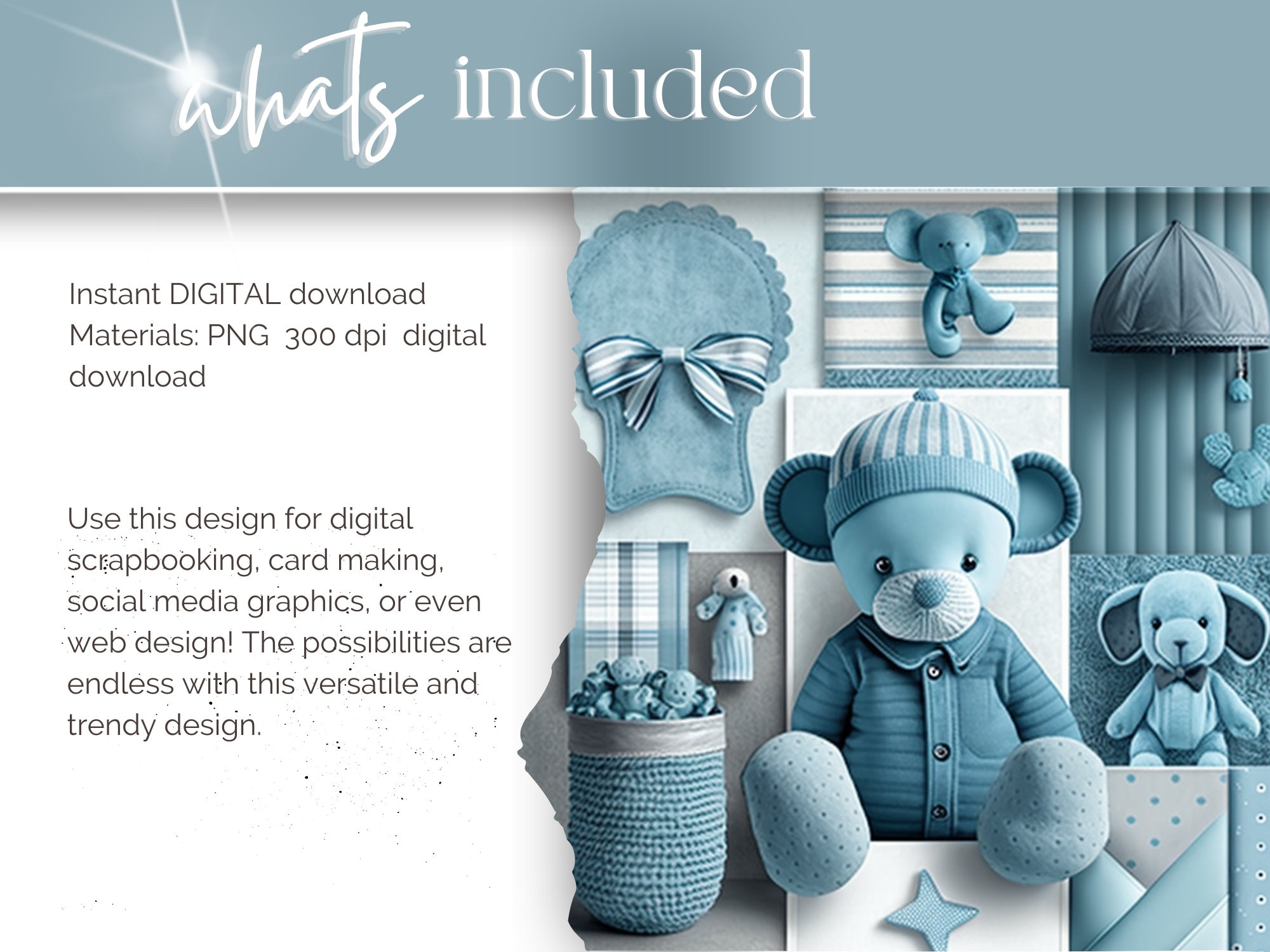 Nursery Baby Boy Digital Patterns - Etsy