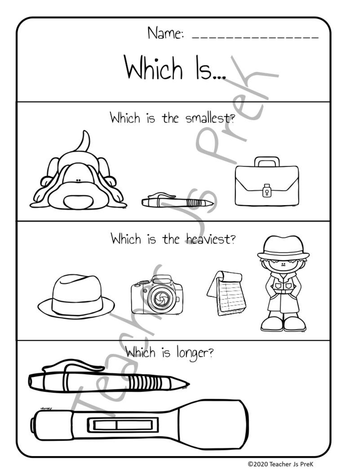 Detective Theme Printables Preschool Homeschool Early Grades - Etsy