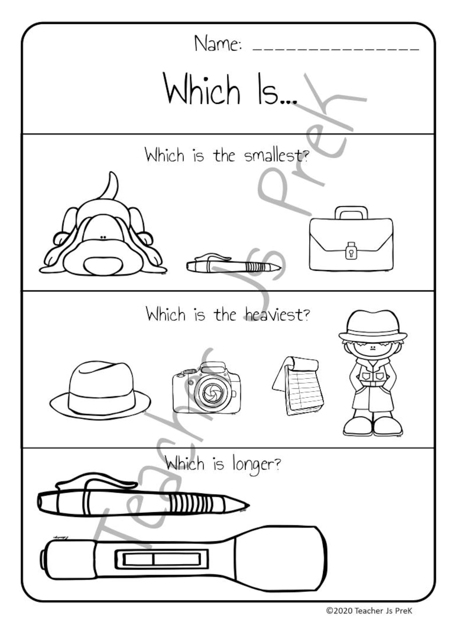 Detective Theme Printables Preschool Homeschool Early Grades - Etsy