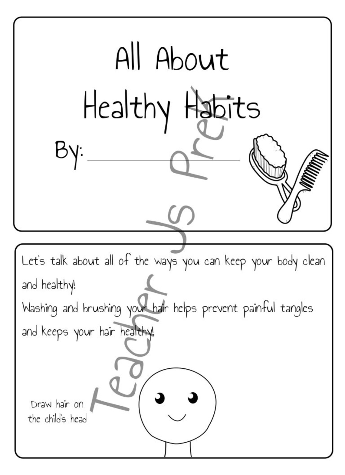 Hygiene and Germs Themed Unit for Preschool - Homeschool - Distance ...