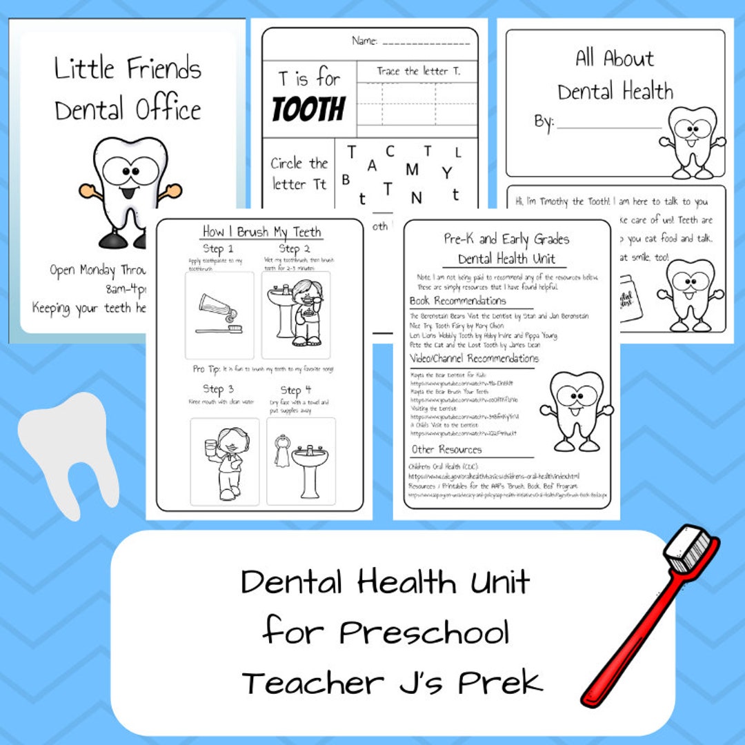 Dental Health Themed Unit for Preschool - Early Grades - Homeschool ...