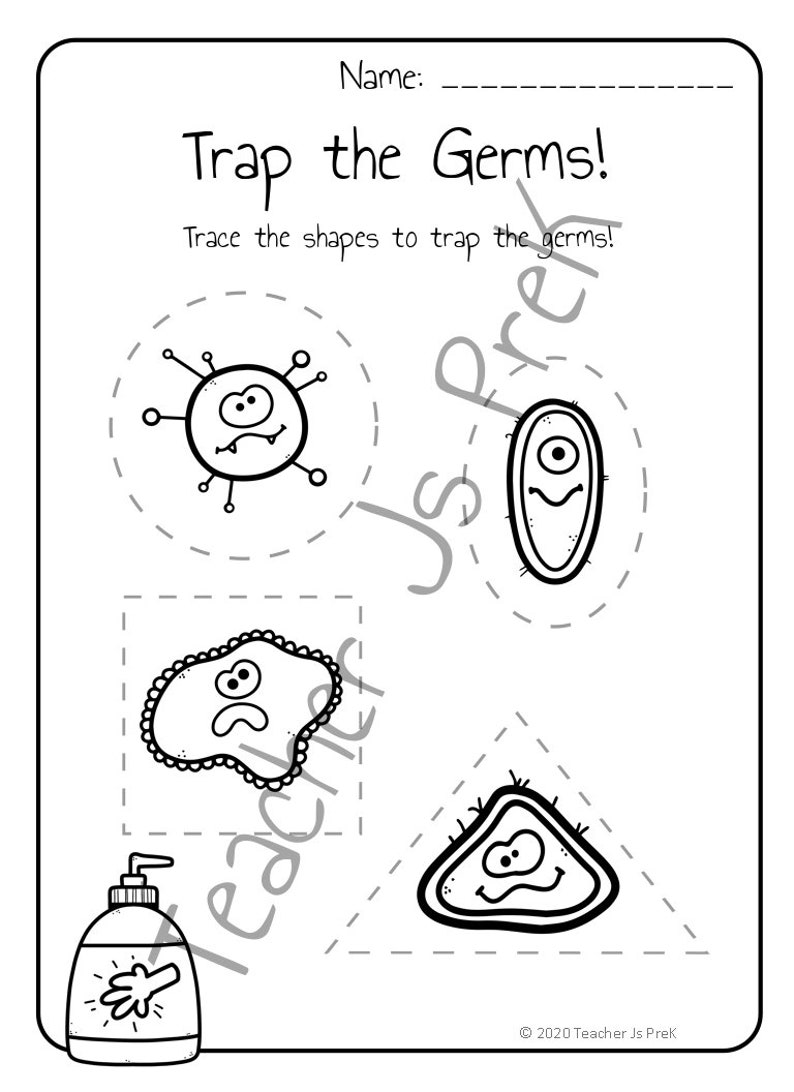 Hygiene and Germs Themed Unit for Preschool - Homeschool - Distance ...