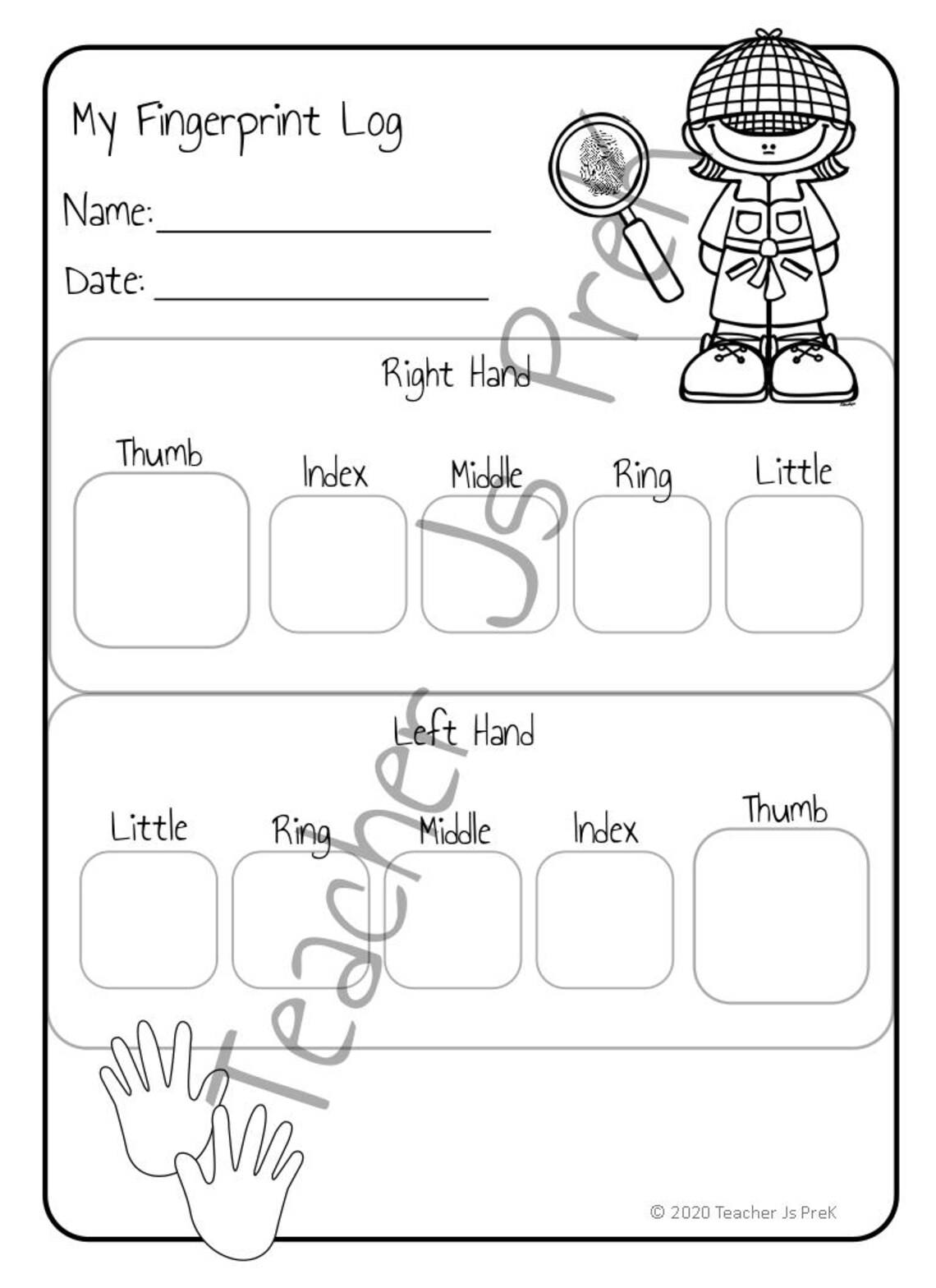 Detective Theme Printables Preschool Homeschool Early Grades - Etsy