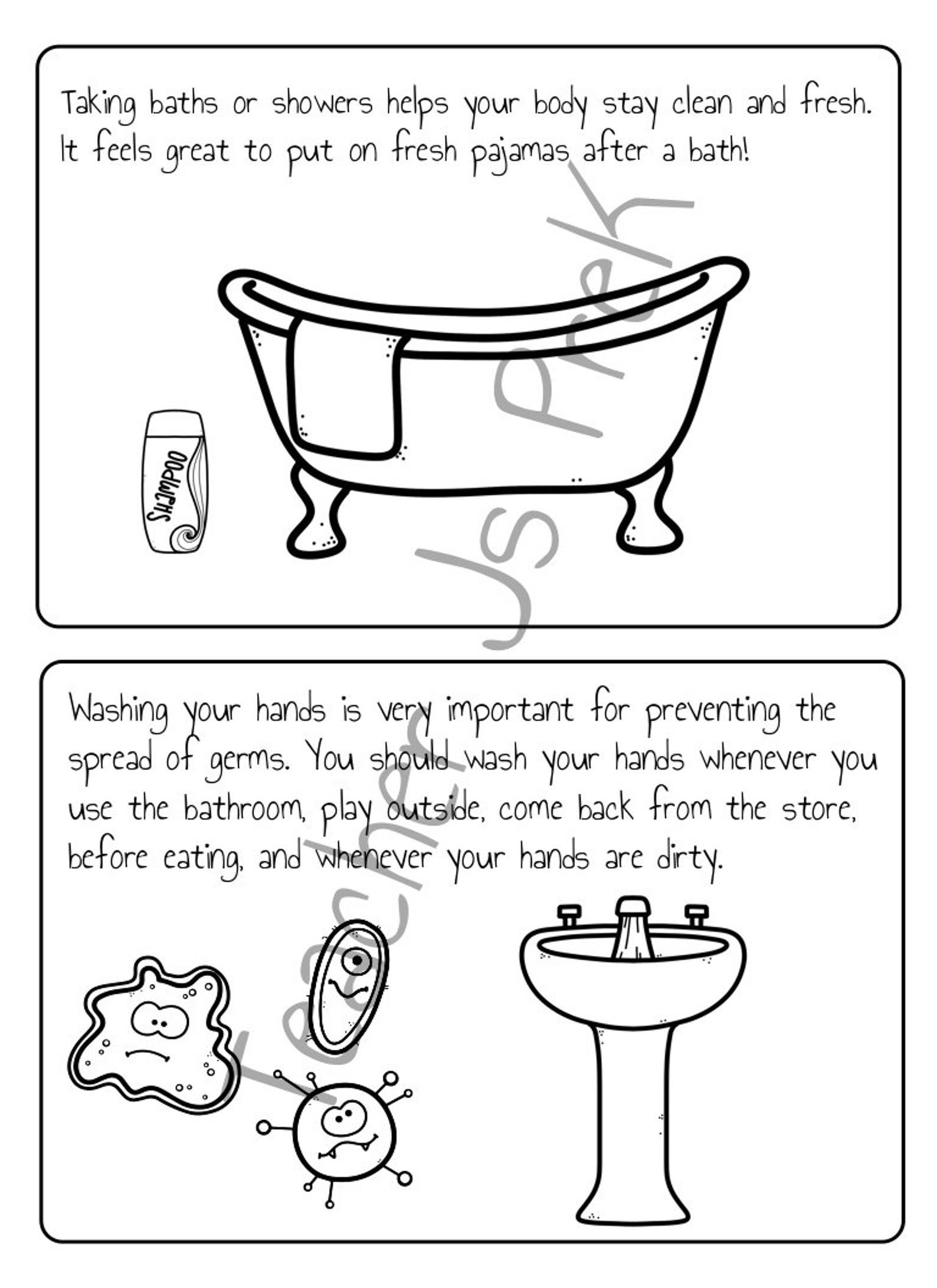 Hygiene and Germs Themed Unit for Preschool - Homeschool - Distance ...