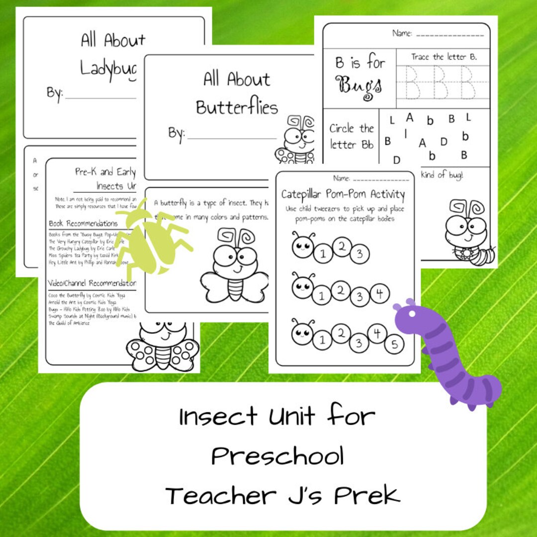 Insect - Bug Unit // Preschool and Early Grades // Homeschool ...