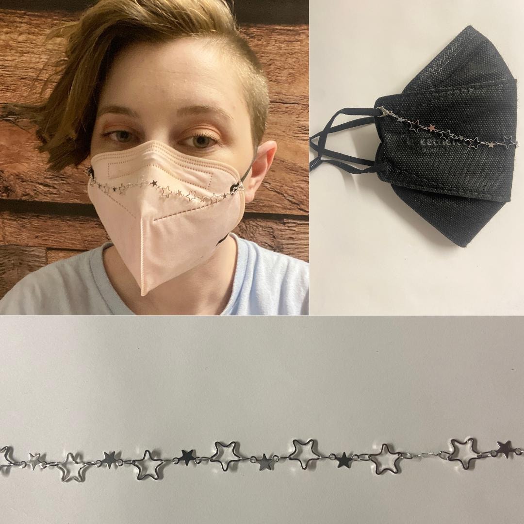 Face Mask Chain - Dainty Star Chain - Etsy