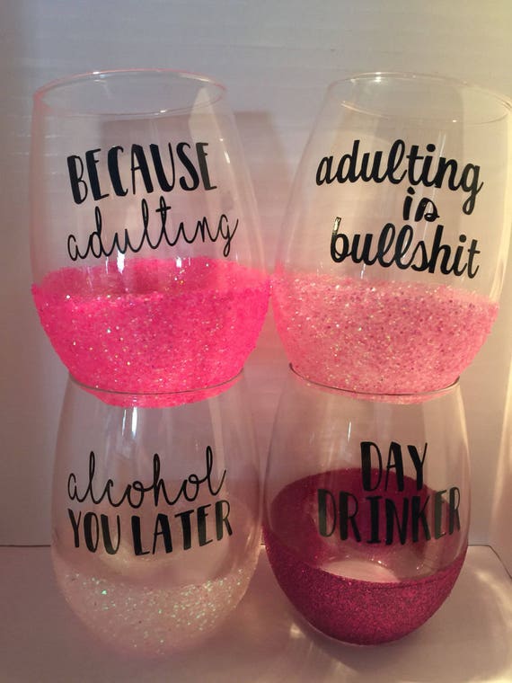 Funny Wine Glasses | Etsy