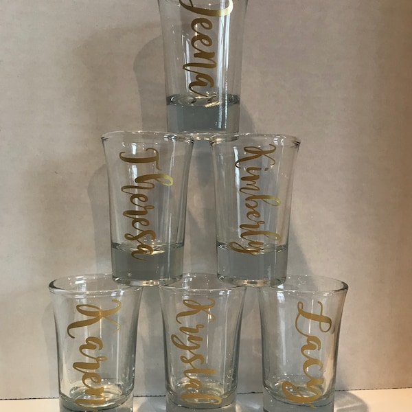 Personalized Shot Glasses Birthday Etsy
