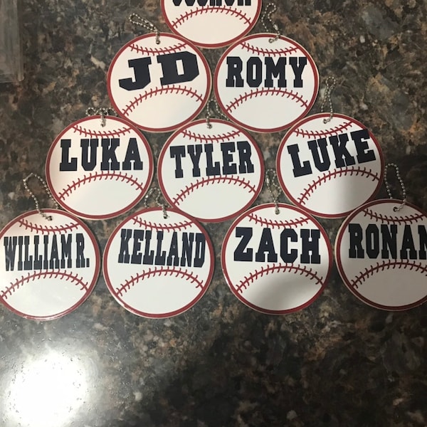 Baseball Bag Tag - Etsy