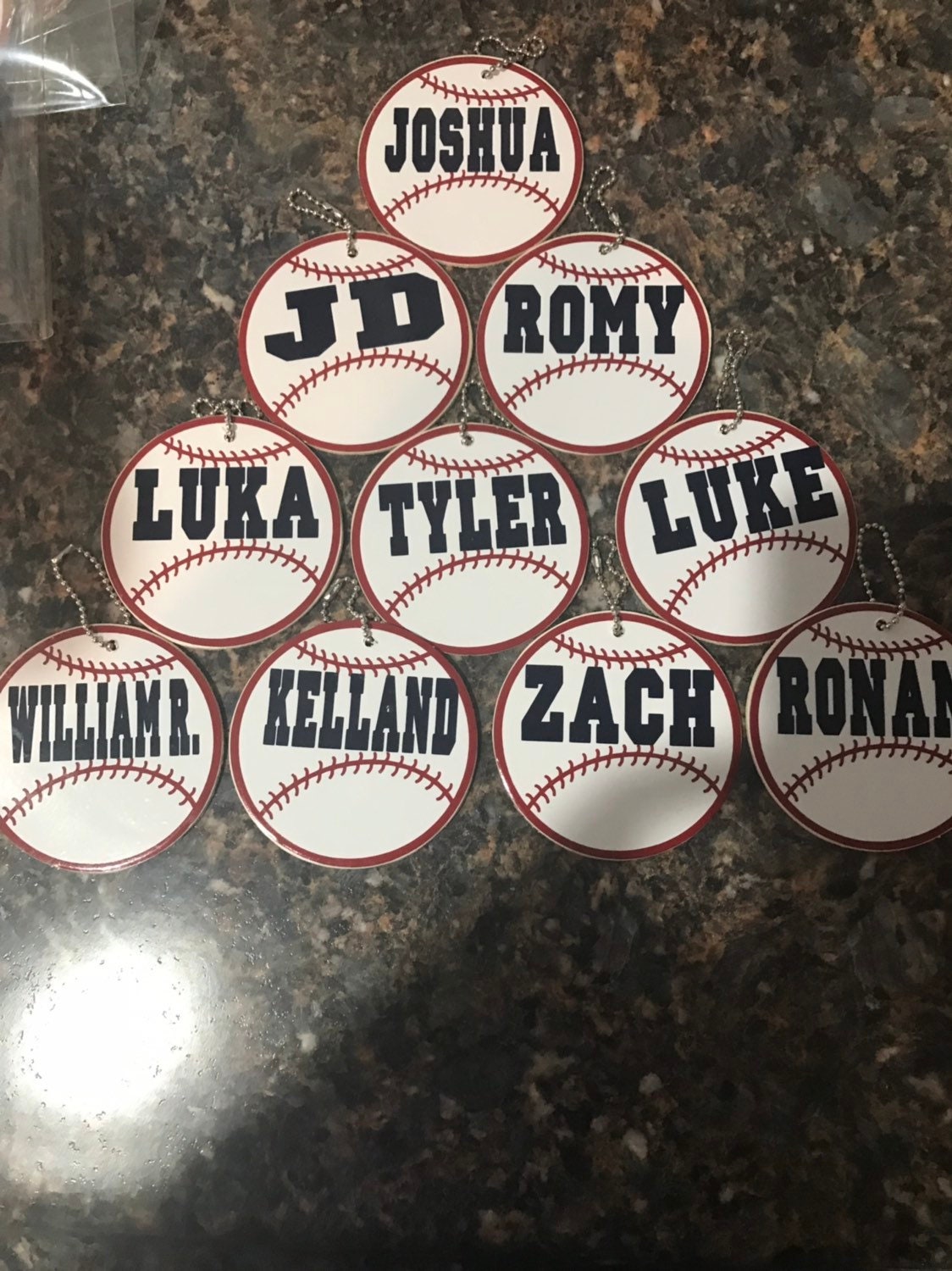 Baseball Bag Tags - Etsy