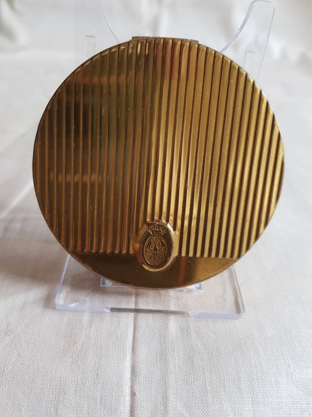 Vintage Powder Compact, Vintage Coty Compact With Ribbed Lid and Coty ...
