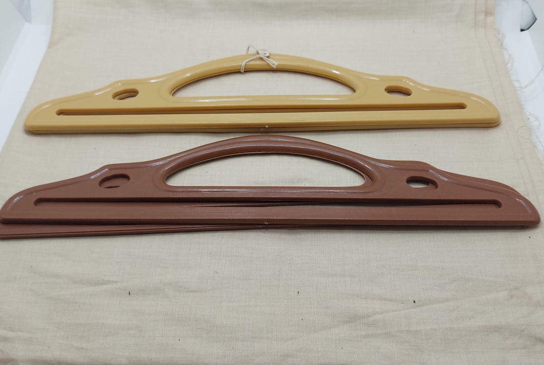 Vintage Plastic Handles X 2 for Fabric Bag, Craft Storage Bag Eg ...