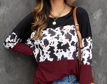 Cow Print Clothing Women - Etsy
