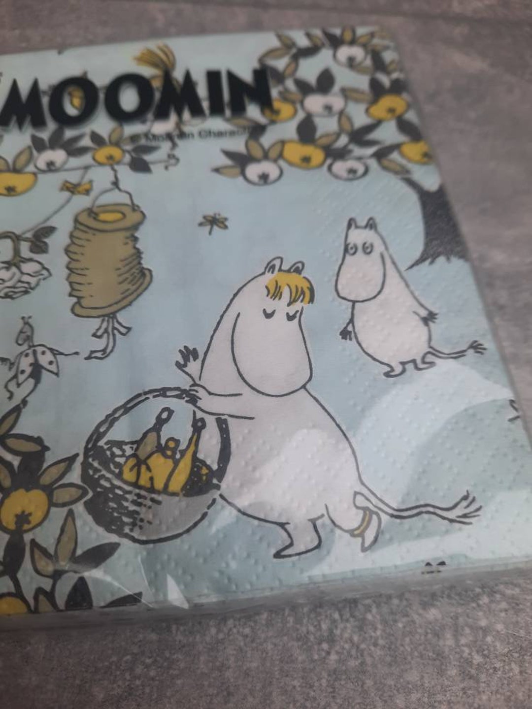 Moomin Paper Napkins. for Dining, Decoupaging. Set of 20 Napkins ...