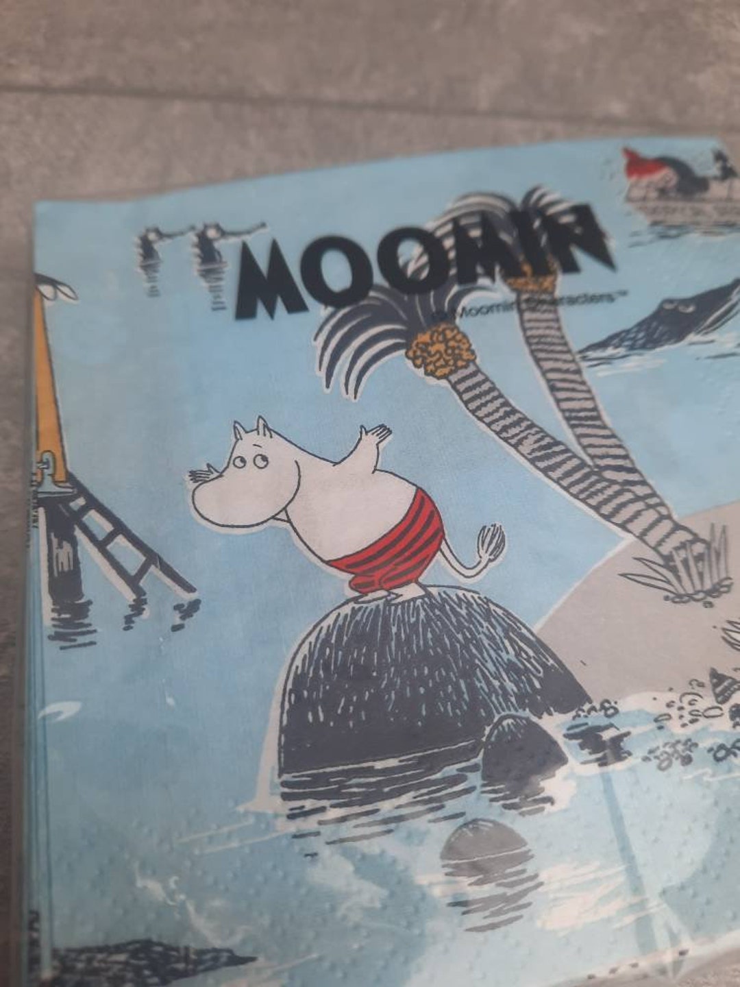 Moomin Paper Napkins. for Dining, Decoupaging. Set of 20 Napkins ...