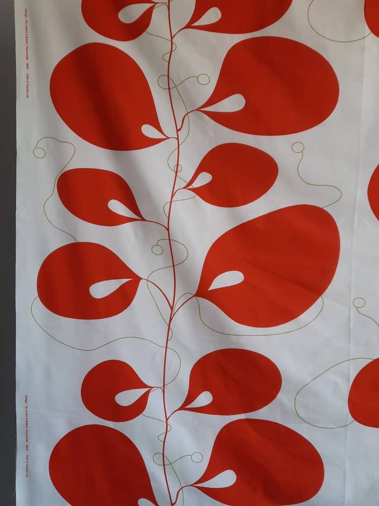 IKEA Cotton Fabric Design Pia Amsell & Barbro Wesslander - Etsy