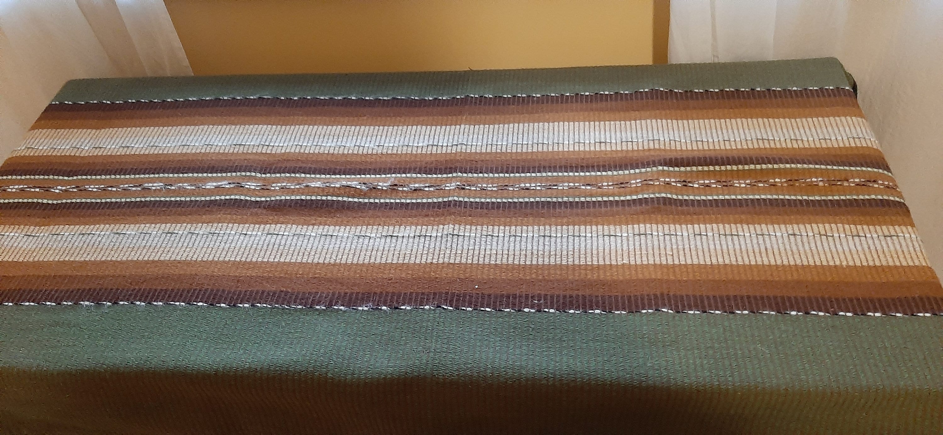 Scandinavian wool runner Woven wool runner Patterned table | Etsy