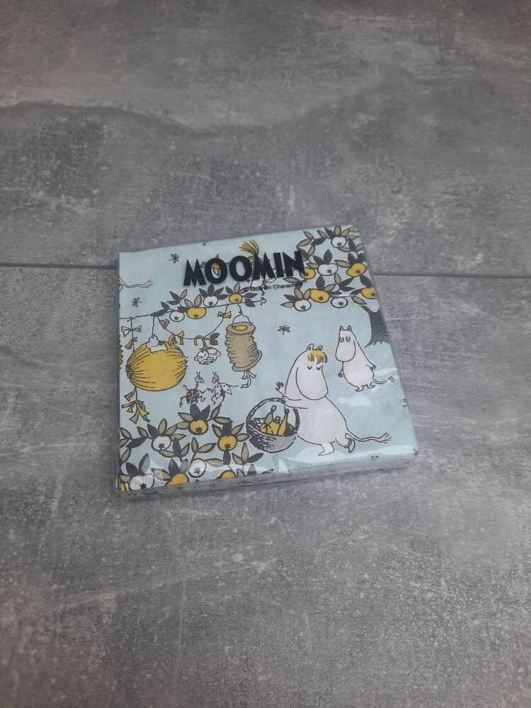 Moomin Paper Napkins. for Dining, Decoupaging. Set of 20 Napkins ...