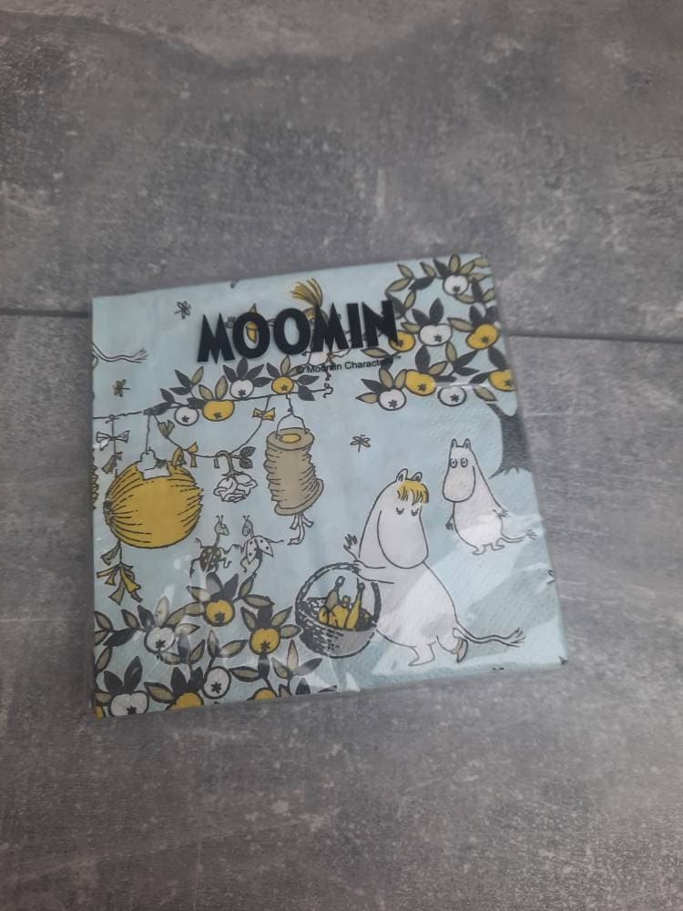 Moomin Paper Napkins. for Dining, Decoupaging. Set of 20 Napkins ...