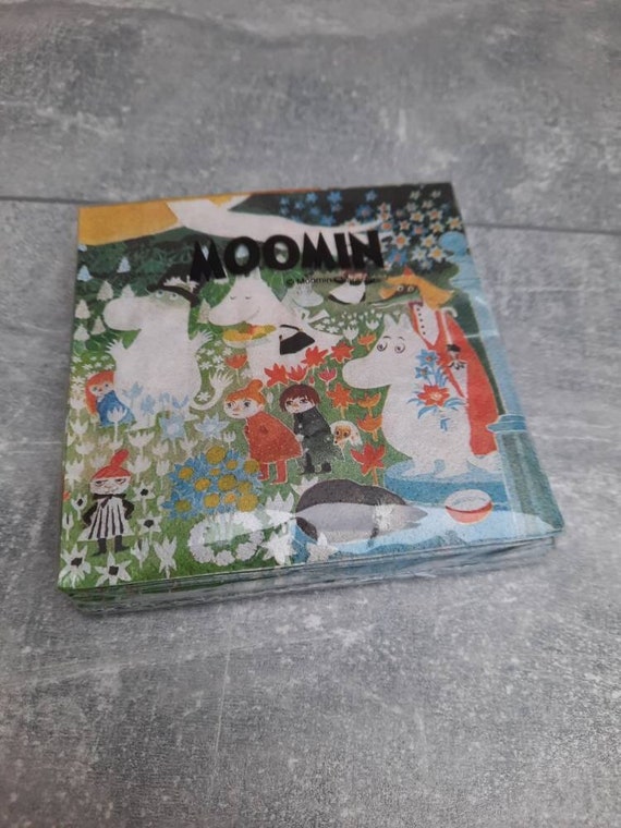 Moomin Paper Napkins. for Dining Decoupaging. Set of 20 | Etsy