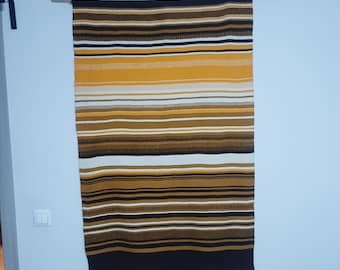 Vintage Raanu. Vintage Finnish Hand Woven Wall Decor, Striped White ...