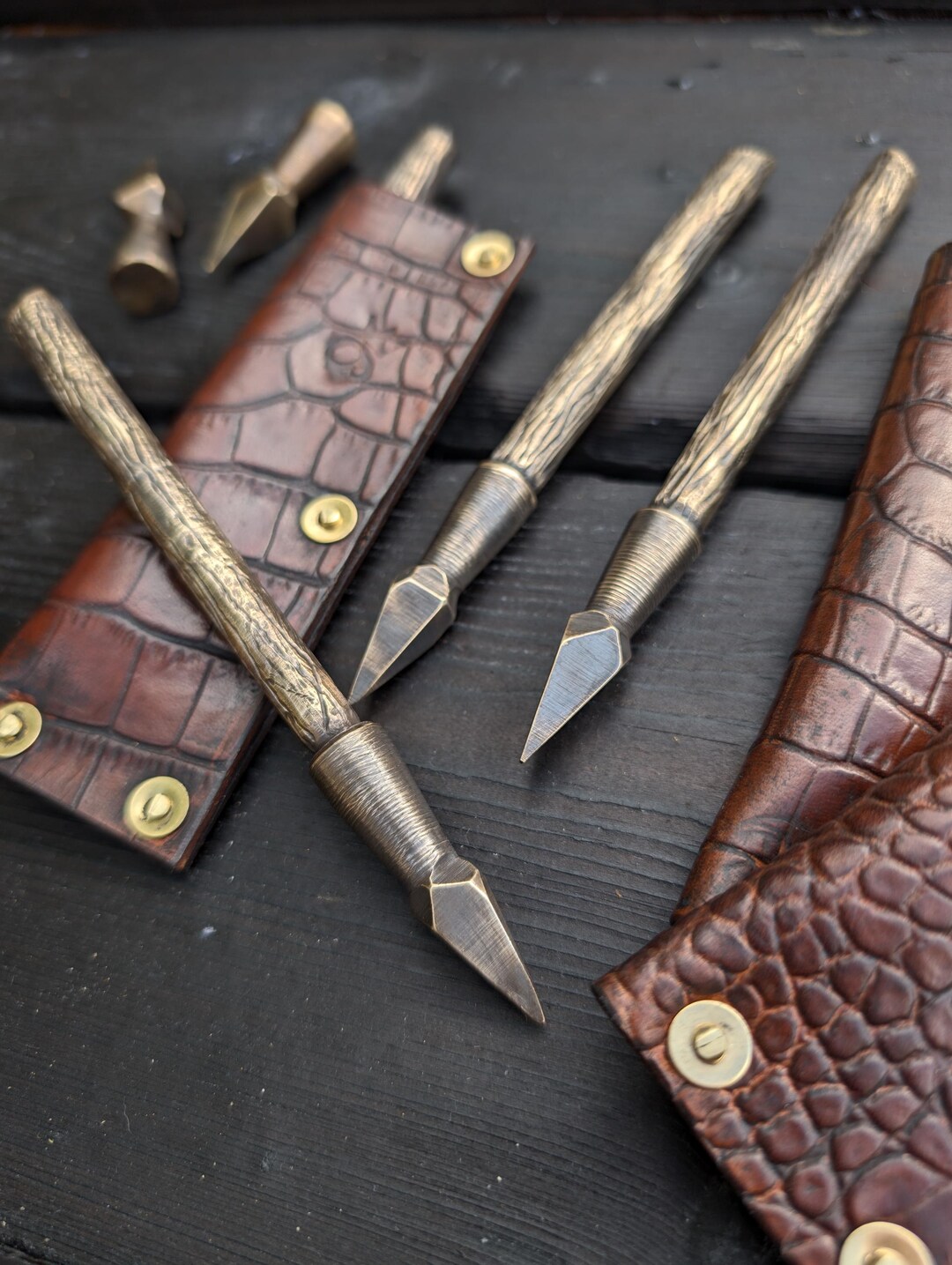 Edc/workshop Forged Brass Marlin Spike. Broken Arrow - Etsy