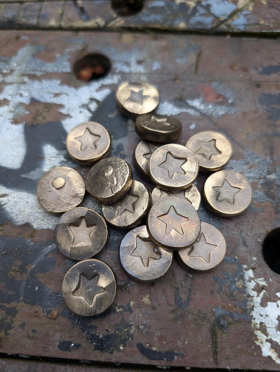 Invincibility Every Day Carry Mini Coins in Hand Forged Brass - Etsy