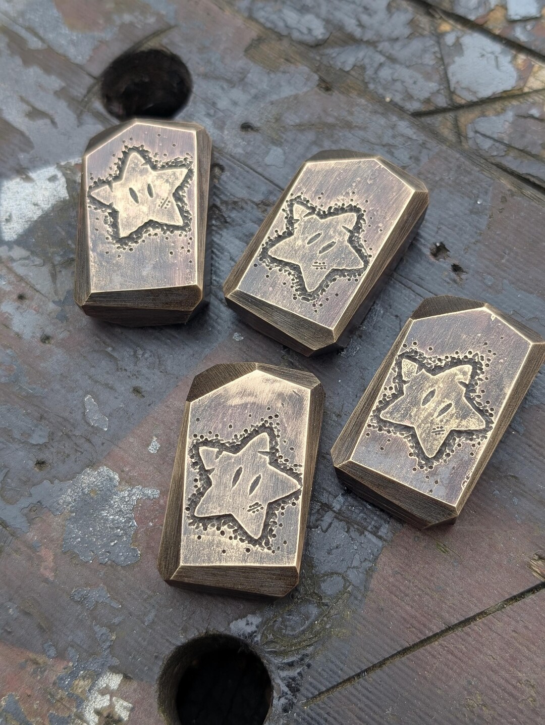 EDC Carved Brass Totem. Invincible. Shard - Etsy