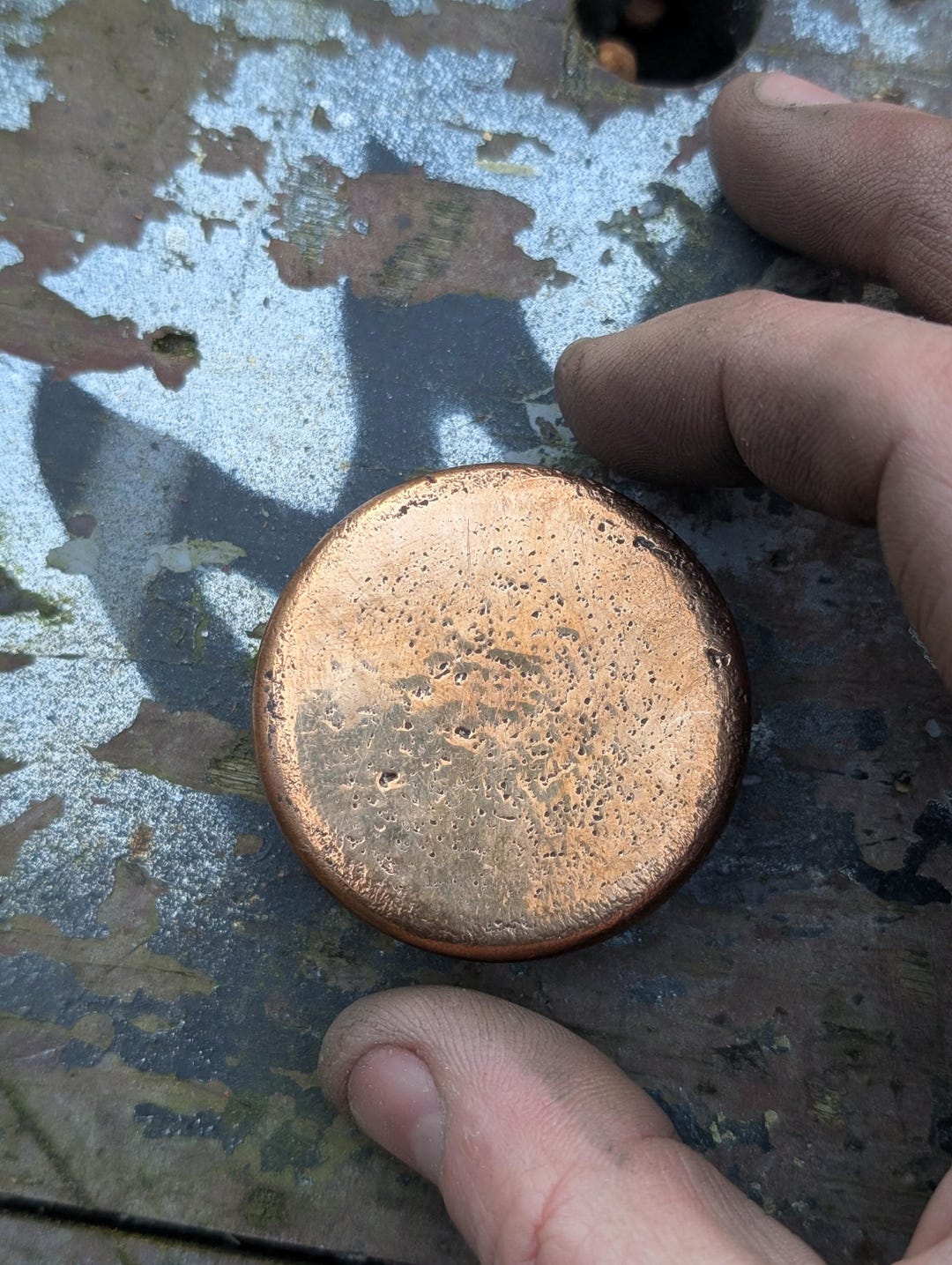 Brand New Edc Challenge Coin. Raw Forged Dead King Silver Bronze Bar ...