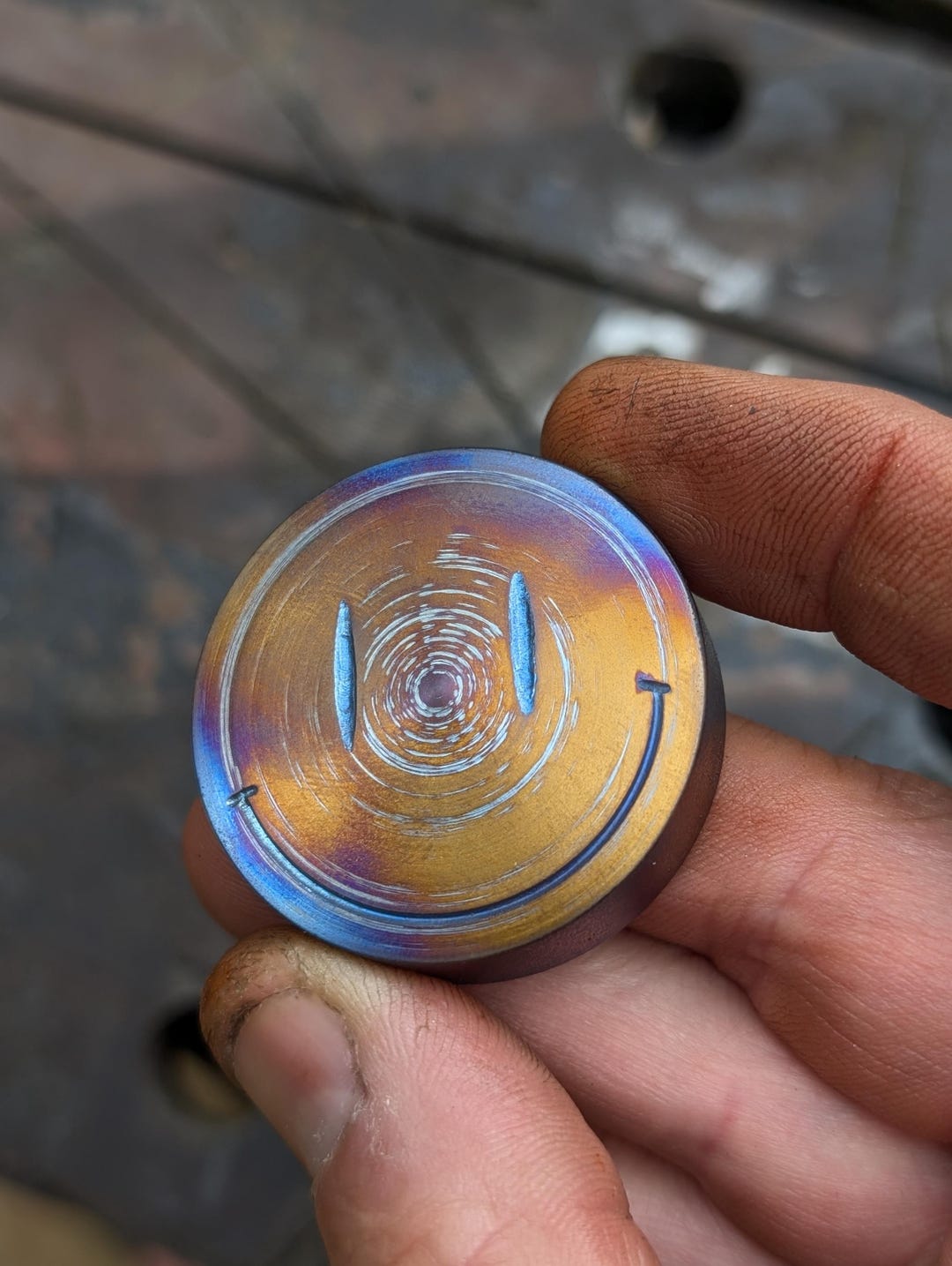 Titanium Edc Challenge Coin. S Happens - Etsy UK