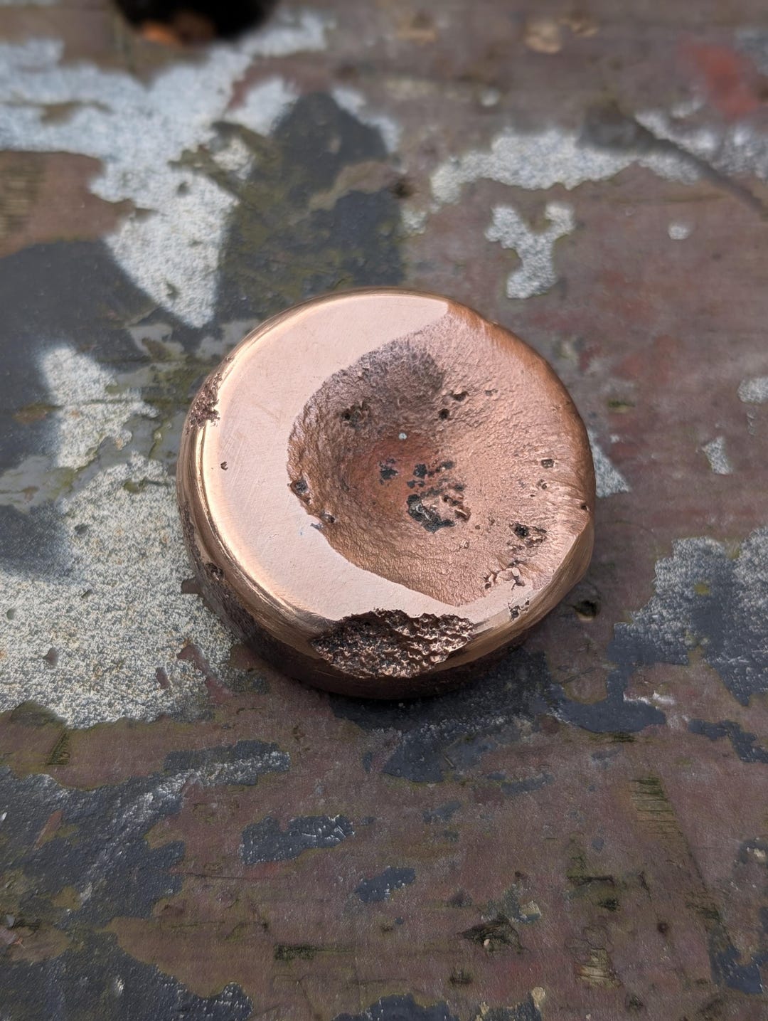 Brand New Edc Challenge Coin. Raw Forged Dead King Silver Bronze Bar ...