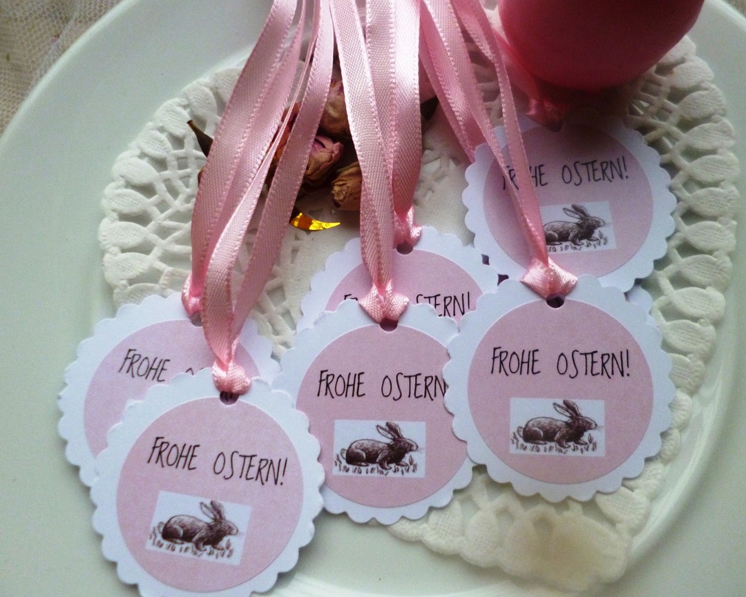 Gift Tag "frohe Ostern" (10 Pieces) - Etsy UK