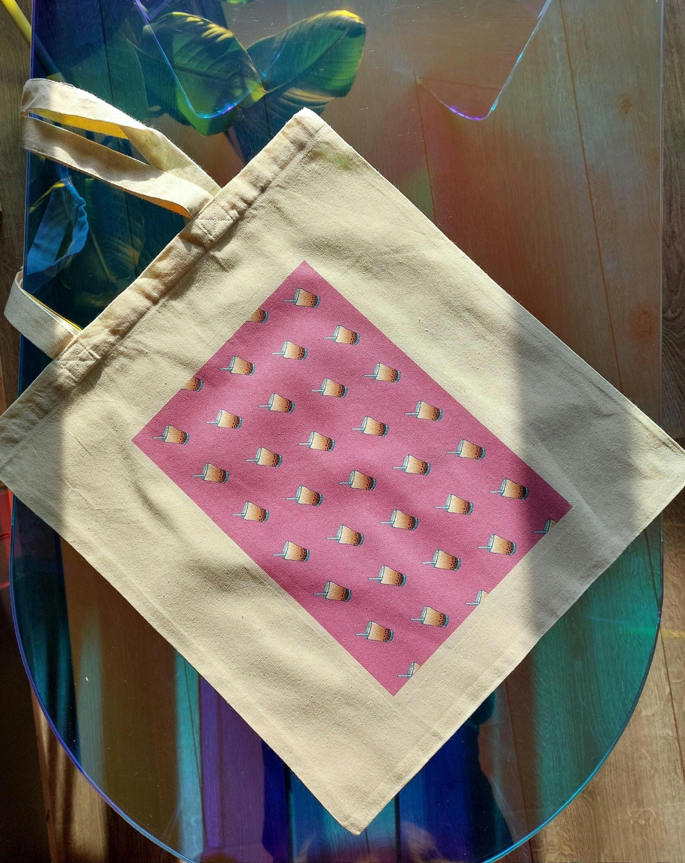 Boba Tote Bag, Boba Tote, Boba Bag, Bubble Tea Tote Bag, Bubble Tea ...