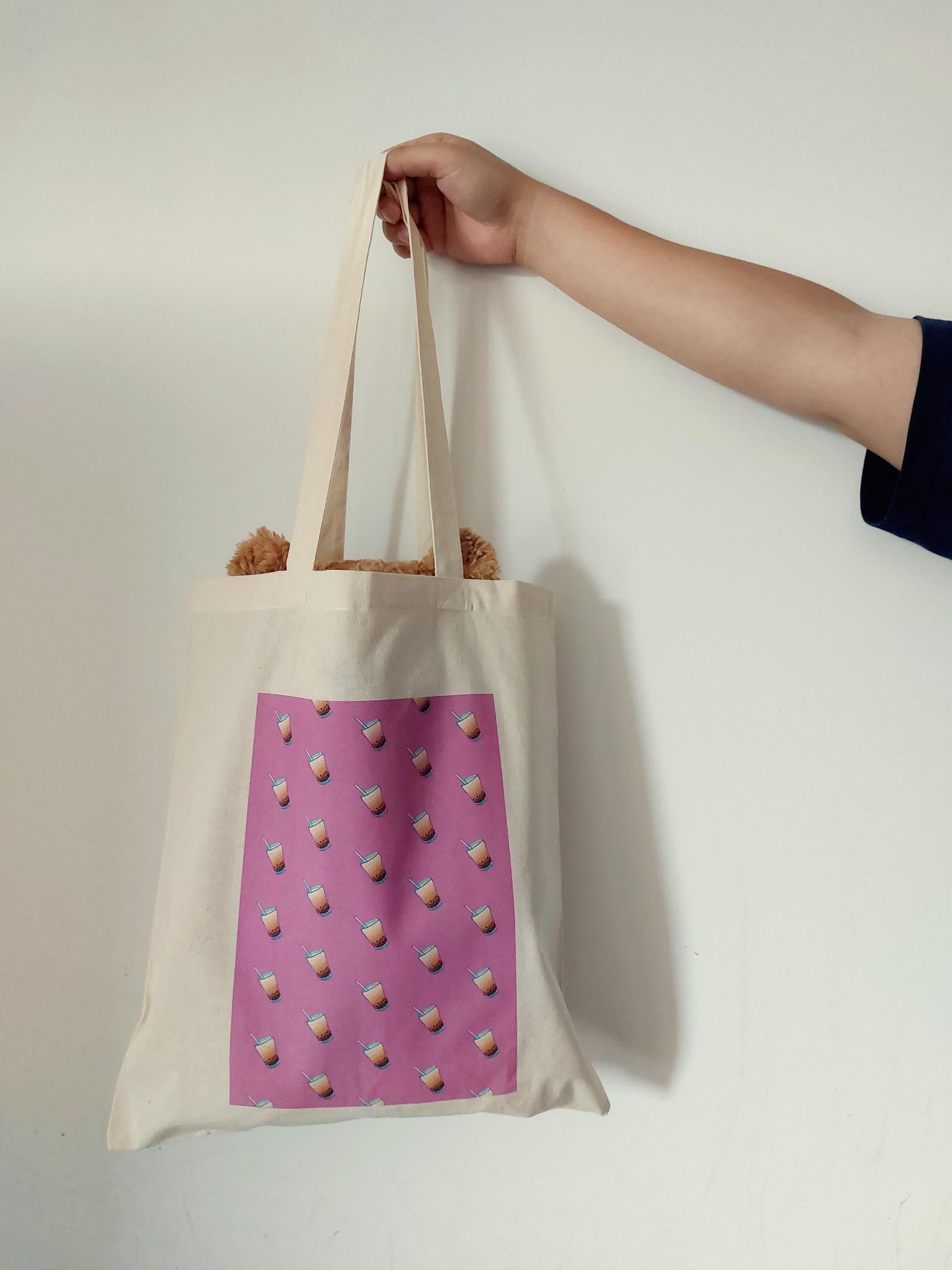 Boba Tote Bag, Boba Tote, Boba Bag, Bubble Tea Tote Bag, Bubble Tea ...