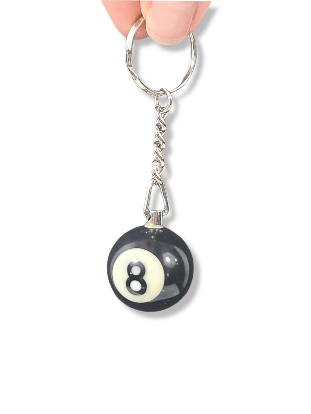 8-ball Keyring Vintage Collectible Retro Kitsch Accessories Eight Ball ...