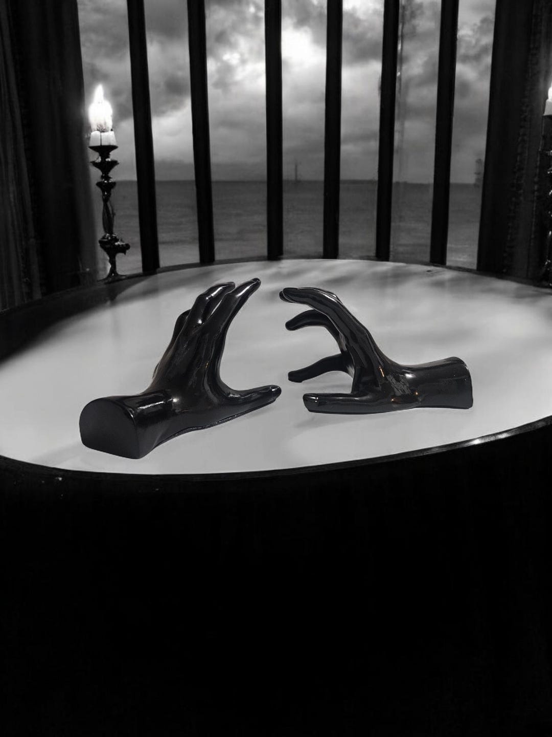 Gothic Bookends Home Decor Vampire House Wall Hanging Bedroom Shiny ...