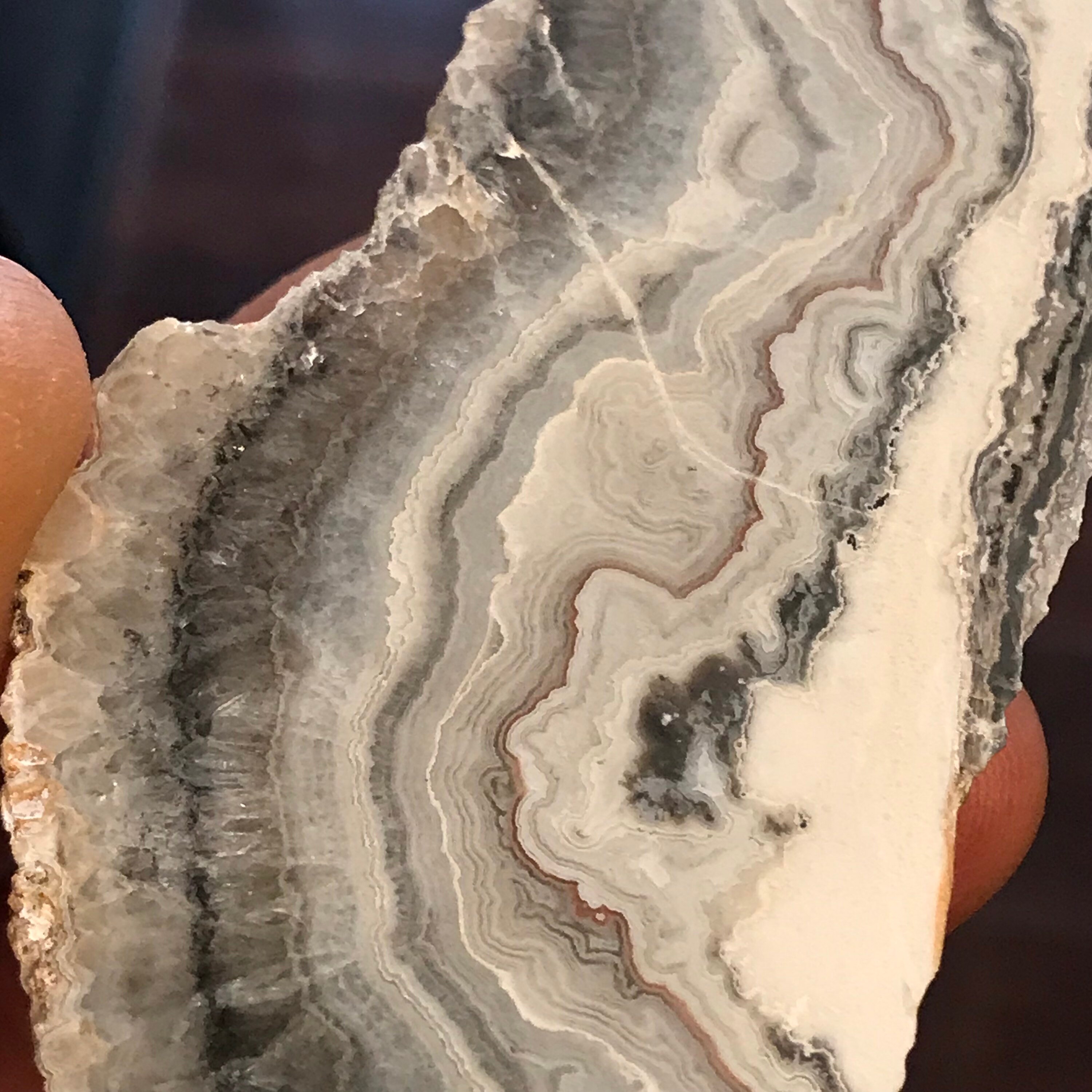 Missouri Lace Agate polished display specimen | Etsy