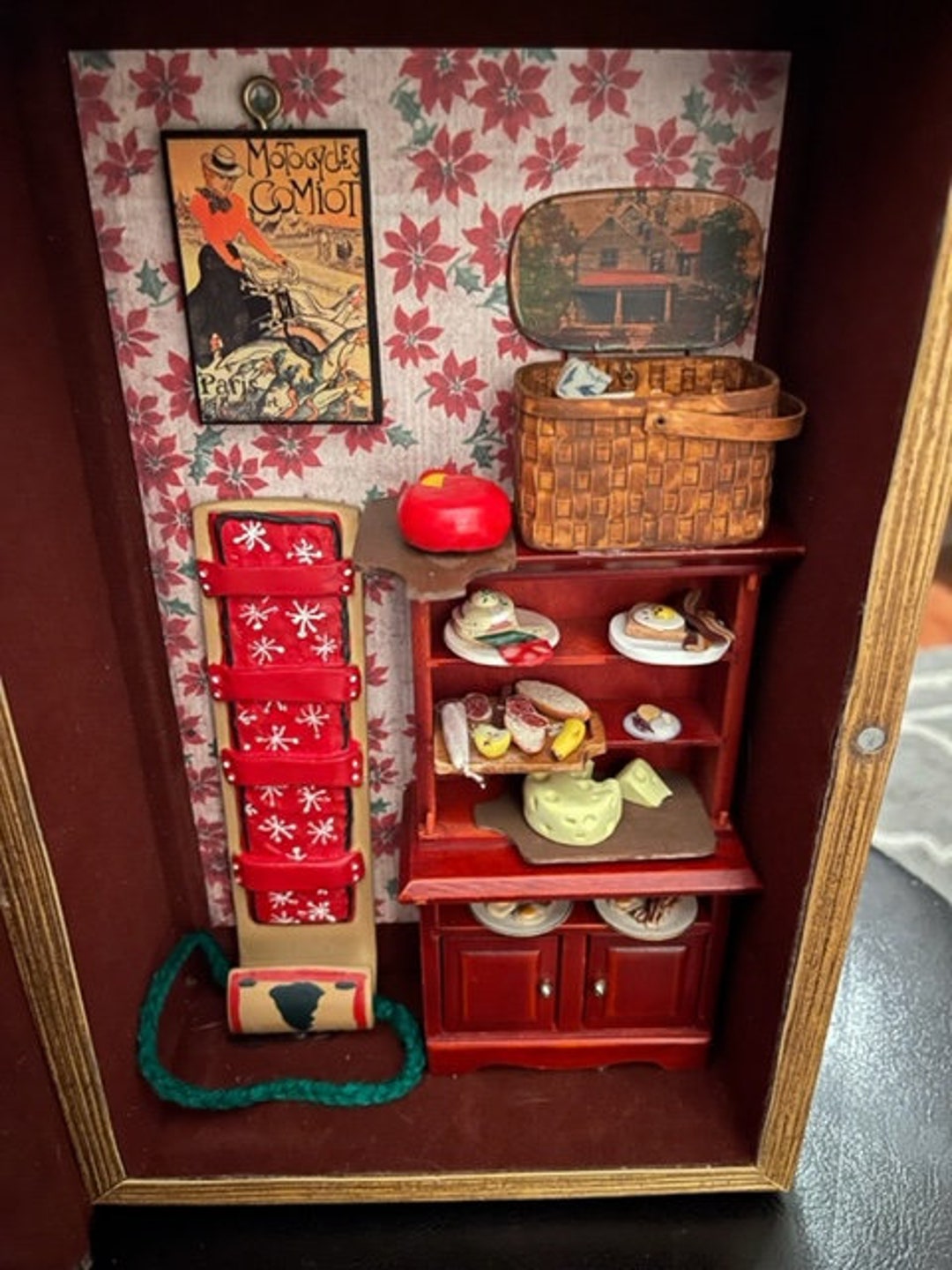 Tobogin, Bakery, Fromagerie, Butcher Picnic OOAK Mixed Media Assemblage ...