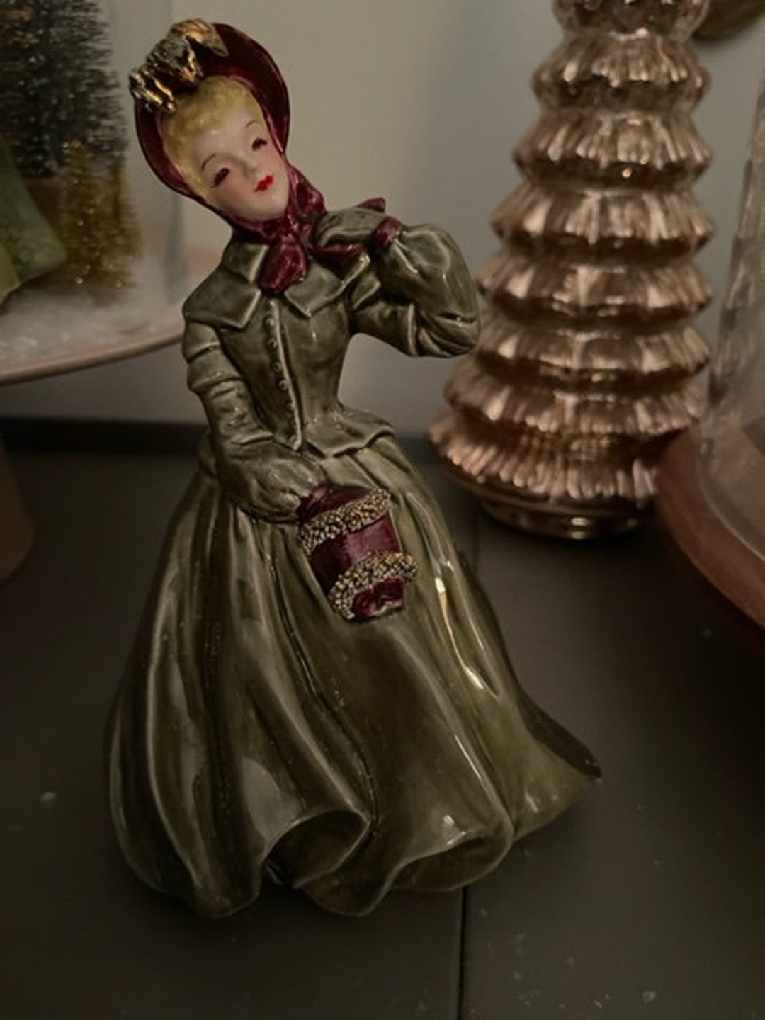 Hand Painted Porcelain 7-1/2 Figurine Clarissa Florence Ceramics ...
