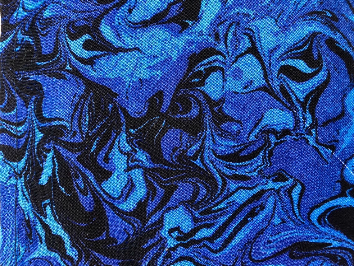 Blue and Black Marble Oil Pattern Pet Bandana/scarf | Etsy