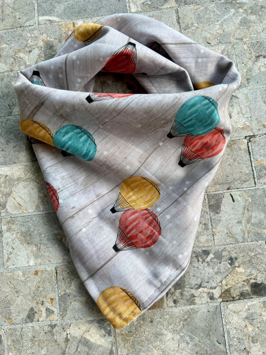 Pastel Hot Air Balloons Cotton Pet Bandana/scarf - Etsy