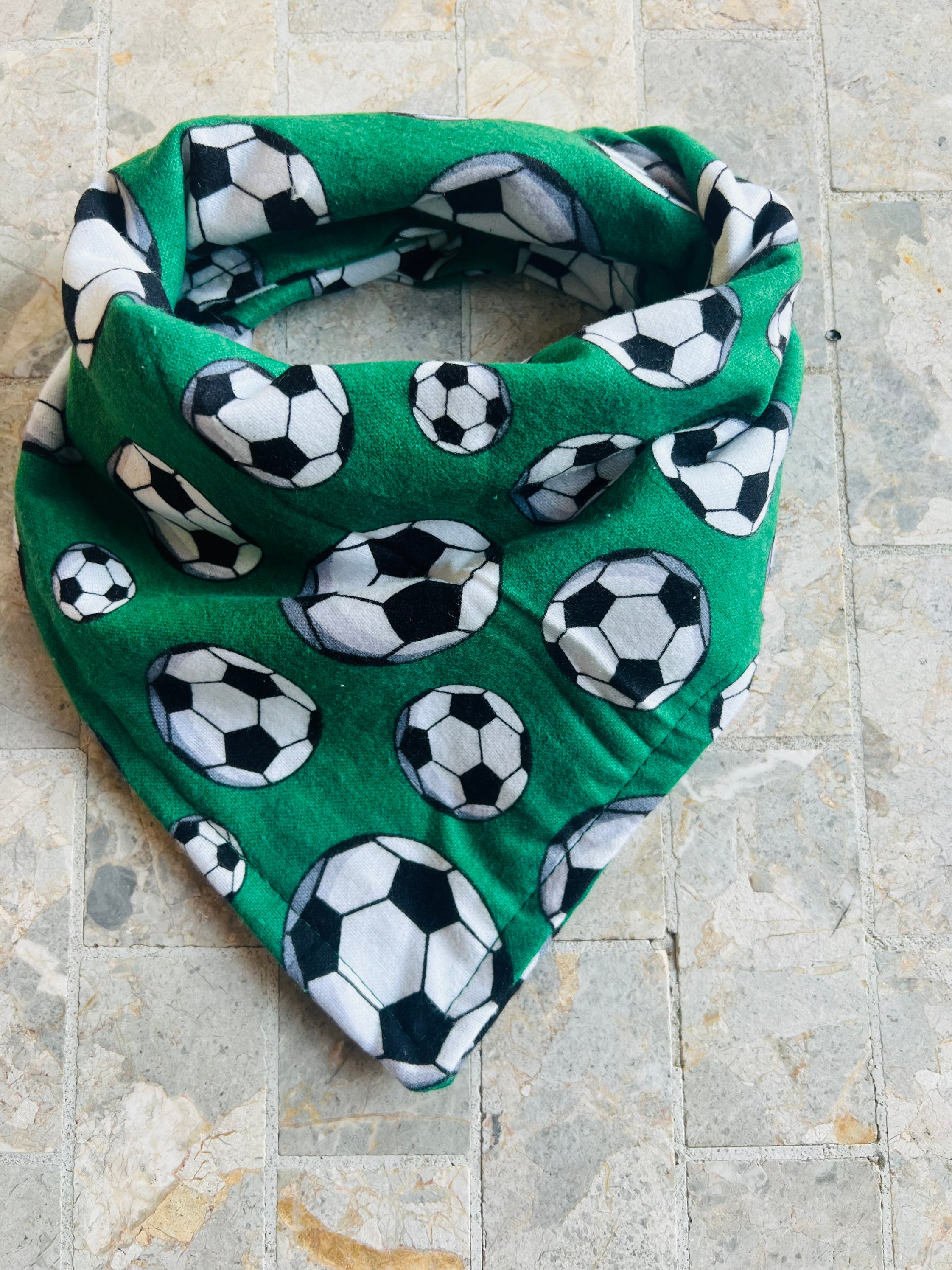 Soccer Balls on Green Flannel Cotton Pet Bandana/scarf - Etsy