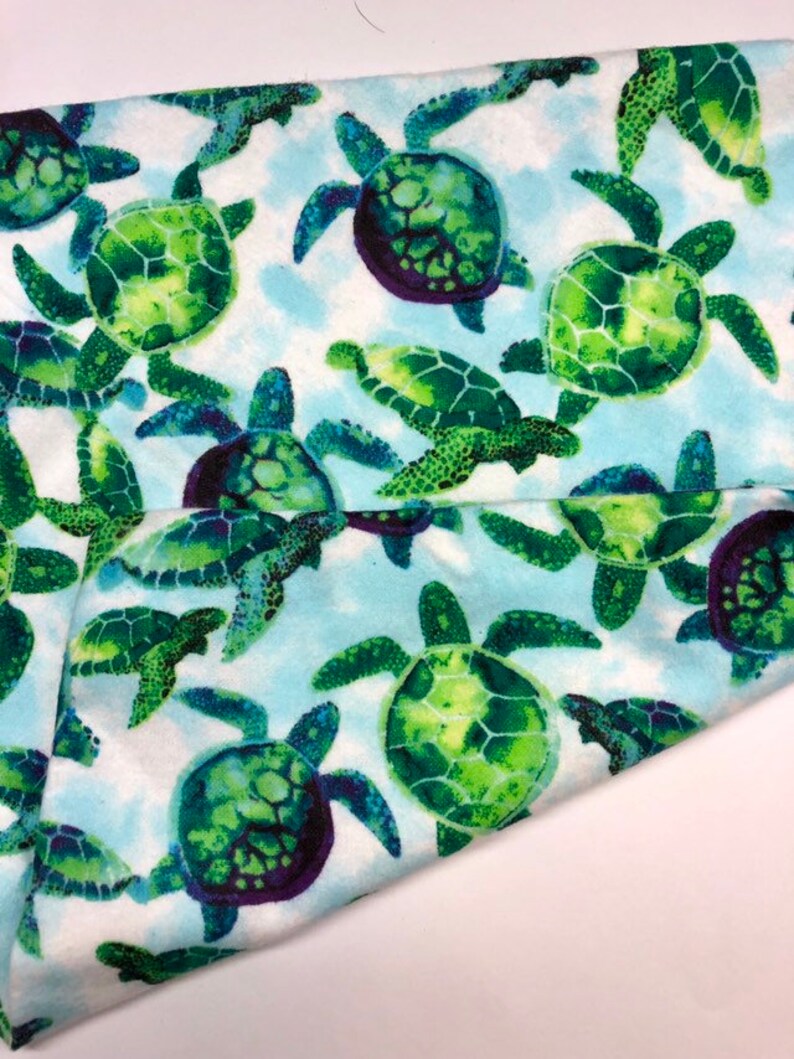 Blue & Green Watercolor Sea Turtle Pet Bandana/scarf | Etsy