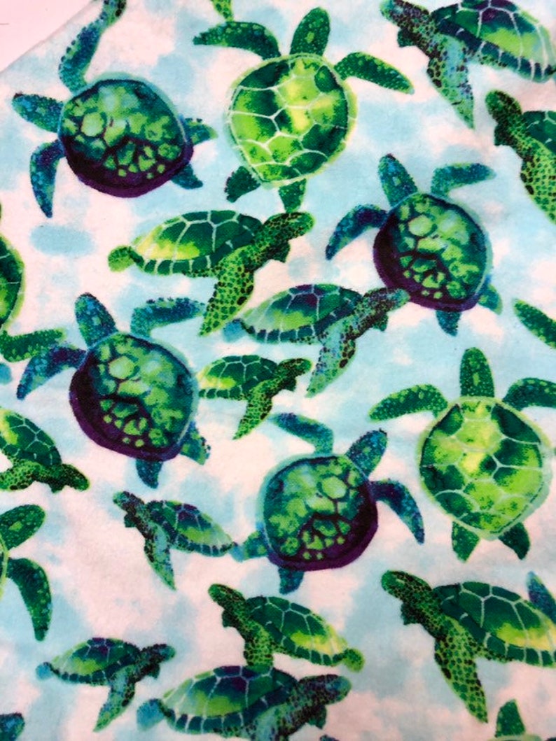 Blue & Green Watercolor Sea Turtle Pet Bandana/scarf - Etsy