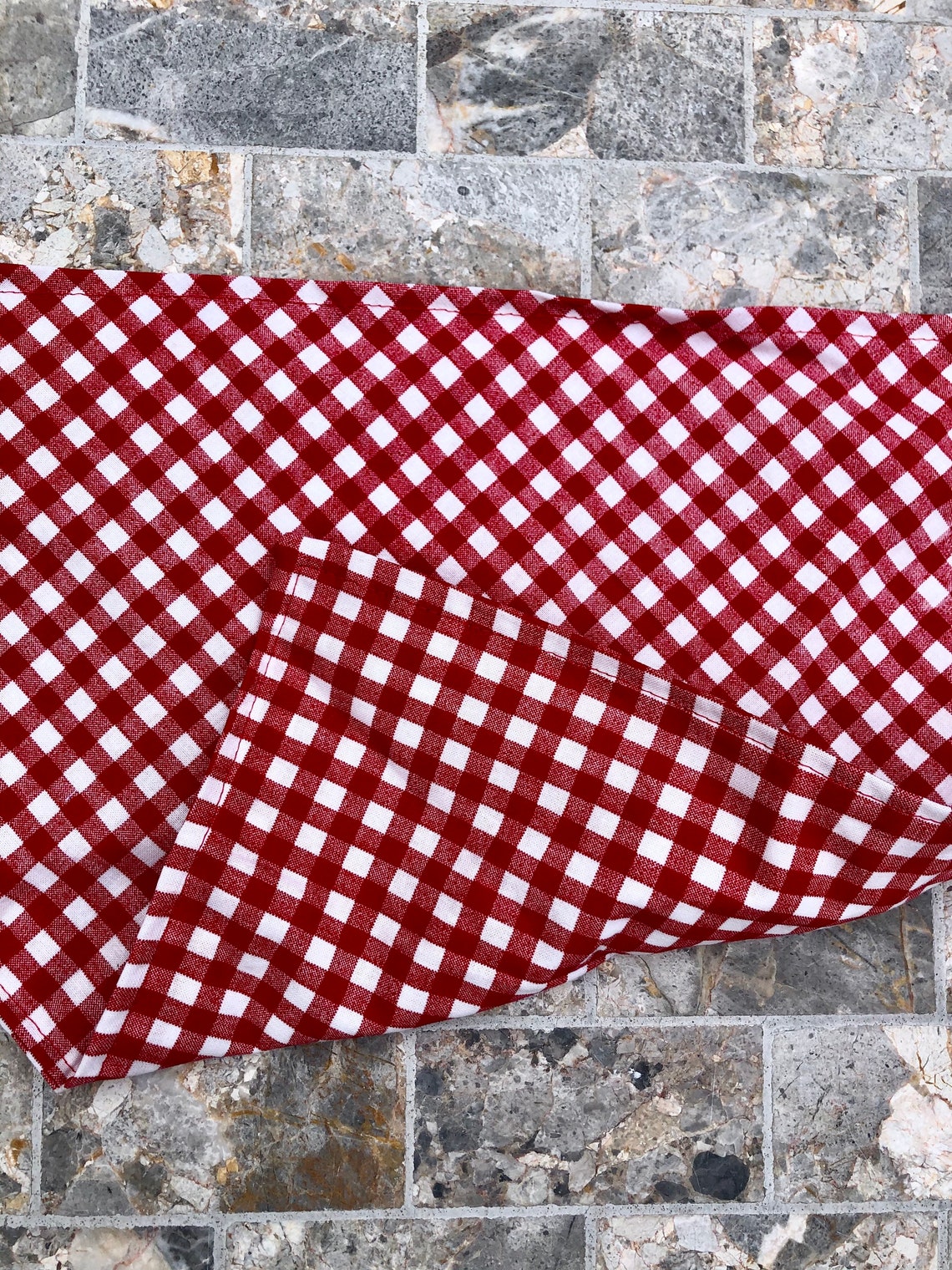 Red & White Gingham Small Buffalo Check Plaid Cotton Pet - Etsy