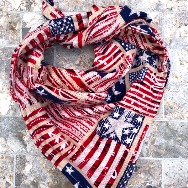 American Flag Scarf - Etsy