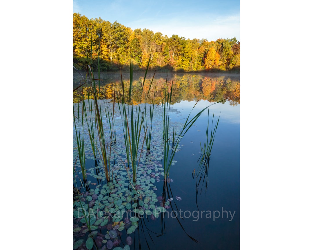 Sylvan Pond Autumn Scenery Cuyahoga Valley National Park Fall Foliage ...